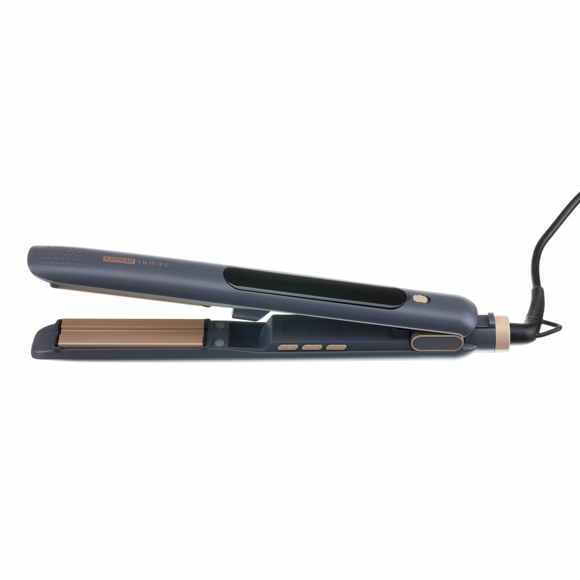 Паровые щипцы для волос Dewal Beauty Elite, 25x90 мм, провод 2 м, графитовые