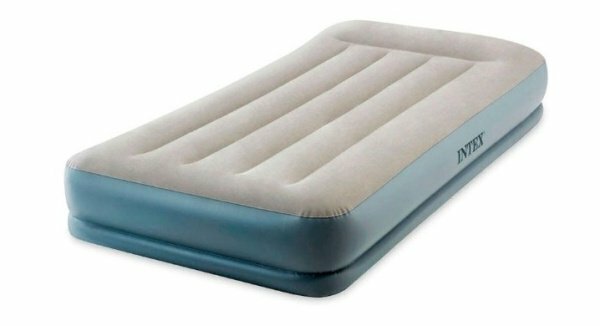 Надувная кровать 99x191x30см встр. насос 220В INTEX, до 136кг