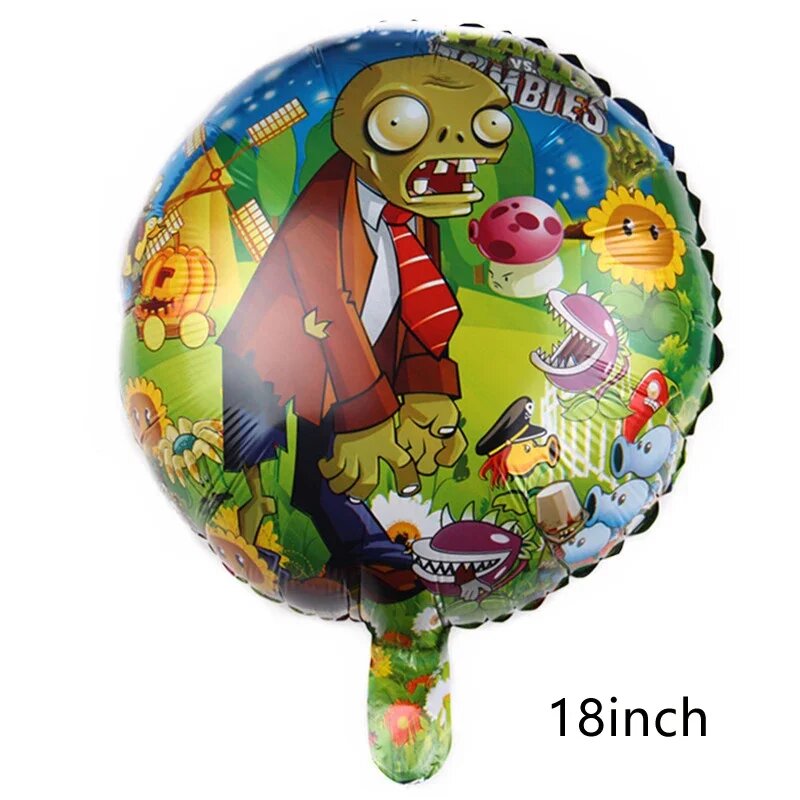 Game Miner Zombies фольгированные латексные шары набор тема PVZ торт Топпер товары для вечеринок растения баннер на день рождения украшения для детей игрушки