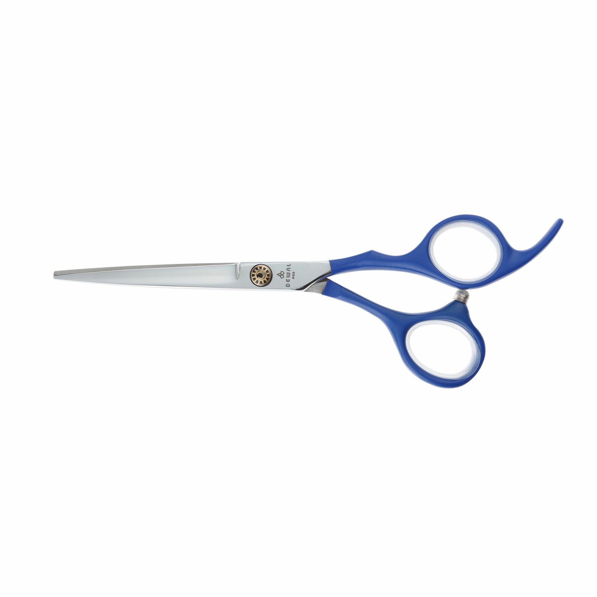 Ножницы парикмахерские профессиональные прямые DEWAL Pro серия COLOR STEP, 5,5", синие