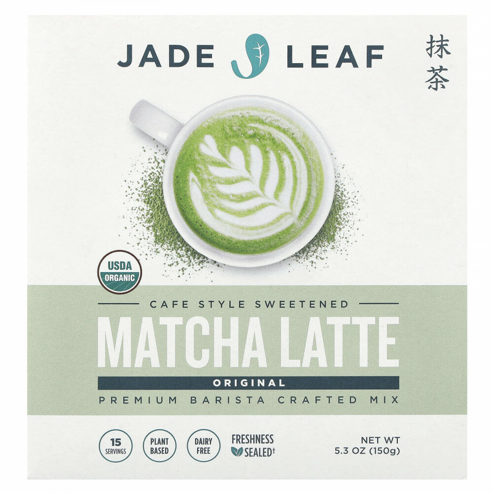 Jade Leaf Matcha, матча латте, классический, 150 г (5,3 унции)