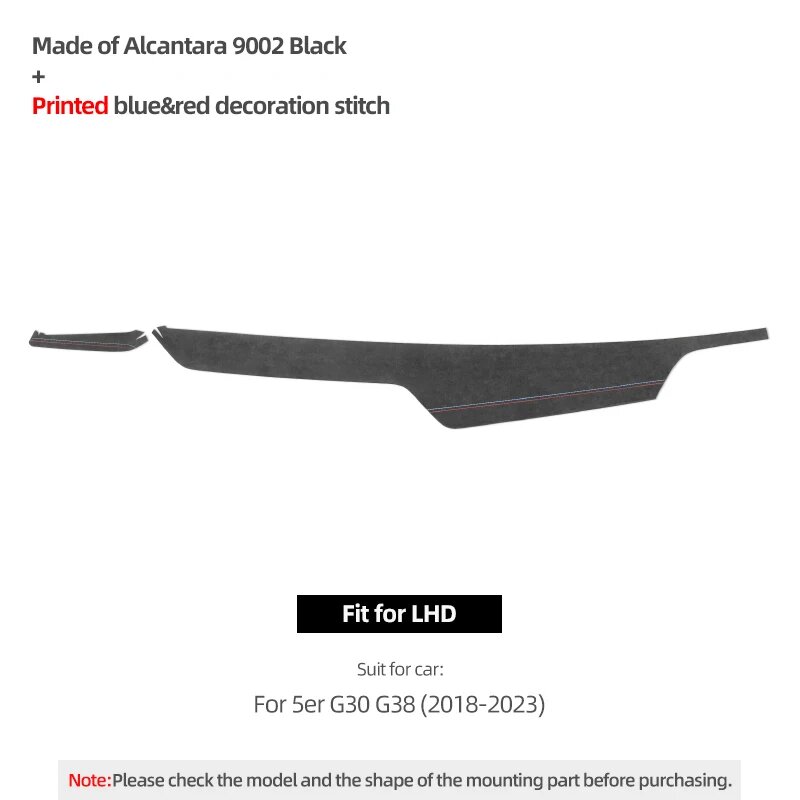 Декоративные полоски Alcantara для BMW G30 G38