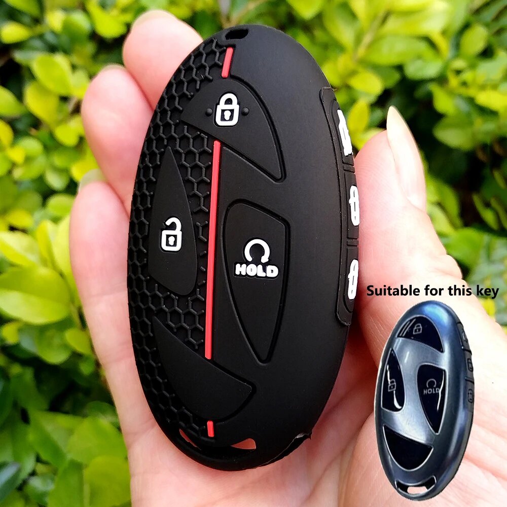 Для Hyundai Kona Ioniq Santa Fe MX5 Tucson 2025 StubHub 2024, модный силиконовый чехол для автомобильного дистанционного ключа, крышка, держатель для брелока