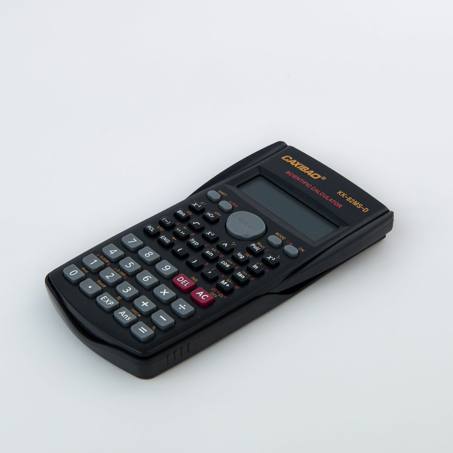 Калькулятор научный MiKSiK, от батарейки, пластик, 21 разряд, черный