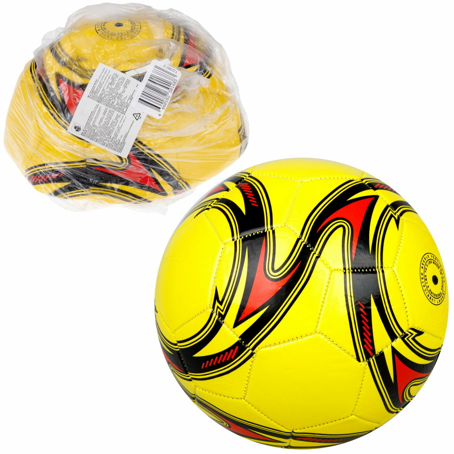 Мяч футбольный 5 1TOY подростковый, детский, для мальчика, надувной пляжный