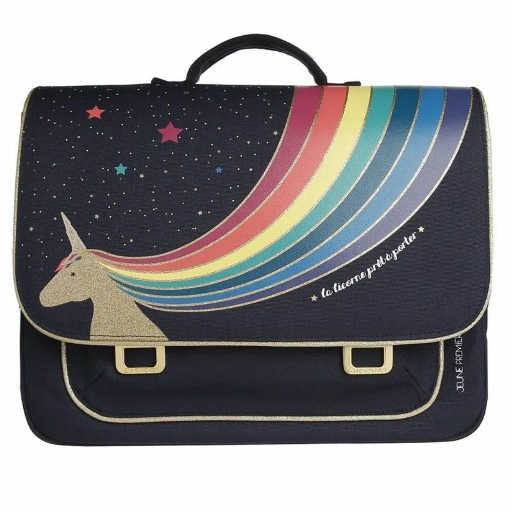 Модный портфель Jeune premier, легкий и простой, водонепроницаемый и легко чистится, мягкий ремешок заботится о детских плечах, MIDI 32*10*26.6CM, подходит для учеников начальной школы 4-6 лет