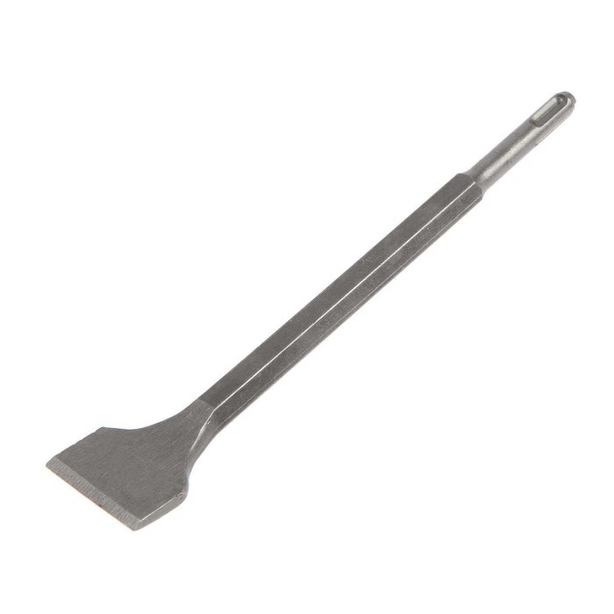 Зубило плоское для снятия плитки тундра, угол 10°, SDS-plus, 14 х 40 x 250 мм