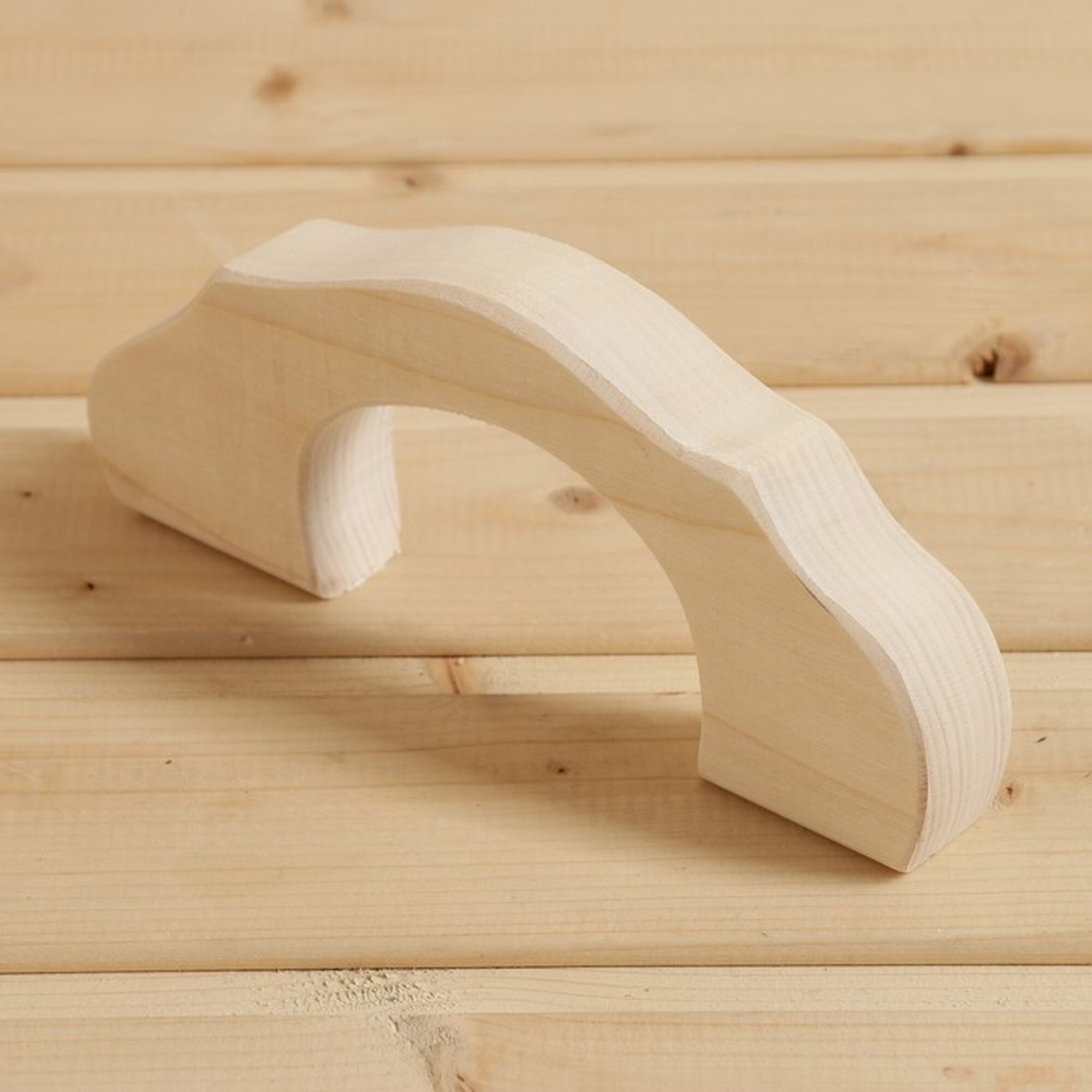 Дверная ручка Добропаровъ, дерево, бежевая, универсальная, поворотная, 25x9x2,6 см