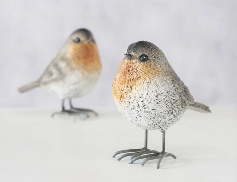 Декоративная фигура птичка халли, полистоун, металл, 9 см, Boltze 2023855