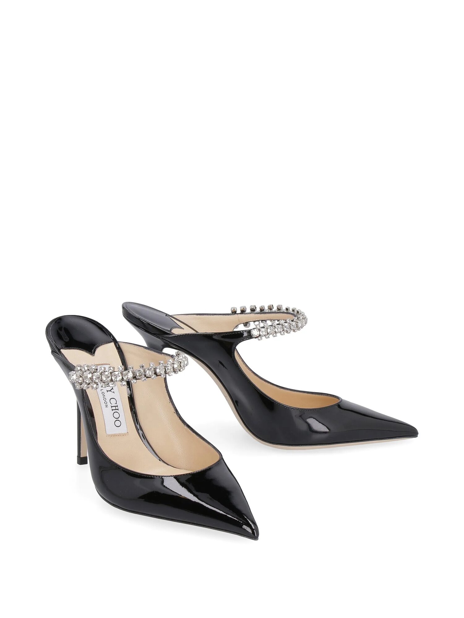 Туфли JIMMY CHOO Bing 100, размер 38, black/black — фото 1