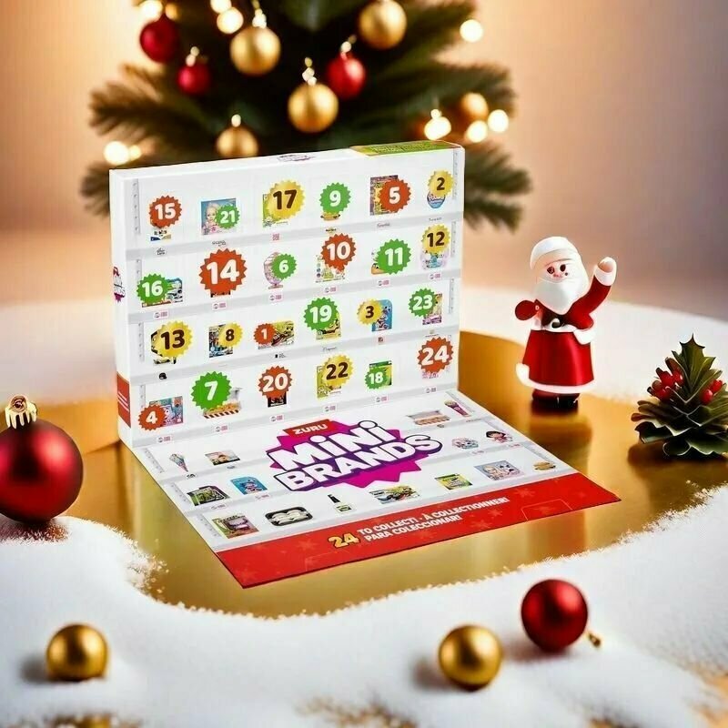 Адвент-Календарь Zuru mini brands, лимитированная серия, 24 фигурки-сюрприза, пластик, 10 см