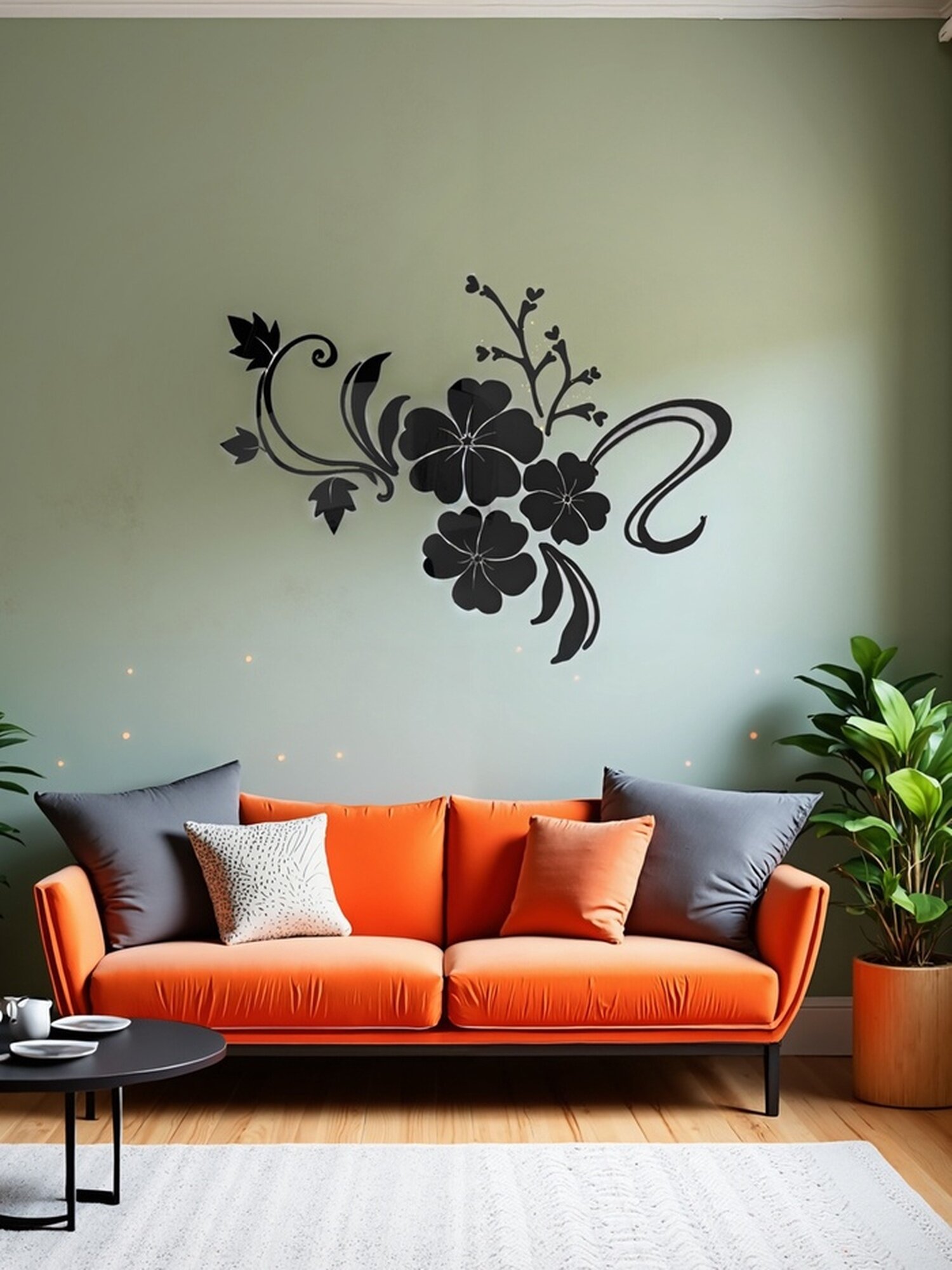 Набор наклеек интерьерных TAKE IT EASY «Цветы», декор настенный, панно, 124×165 см