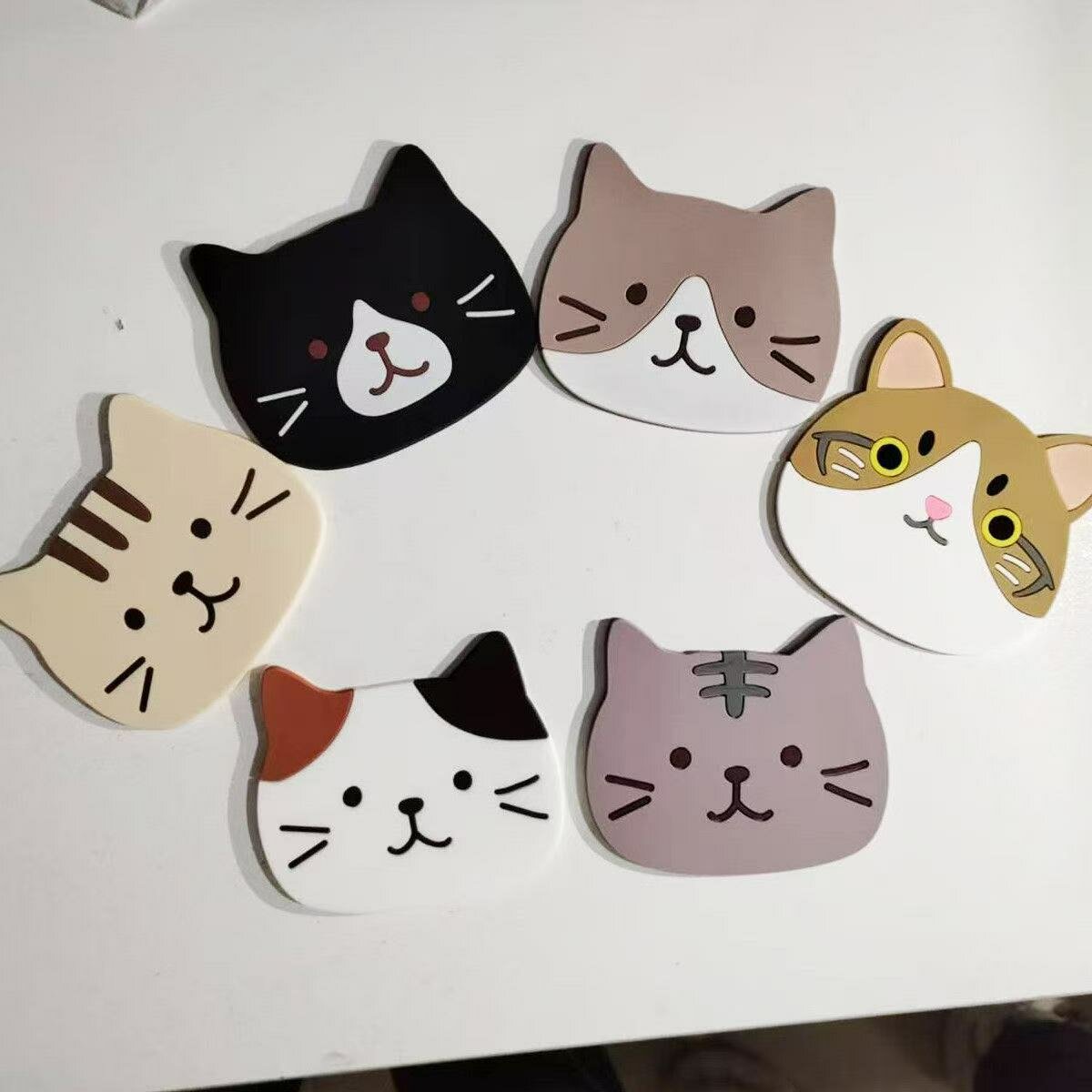 Капхолдер, теплоизоляция, нескользящая основа, силикон, 10см x 8см, 4шт.