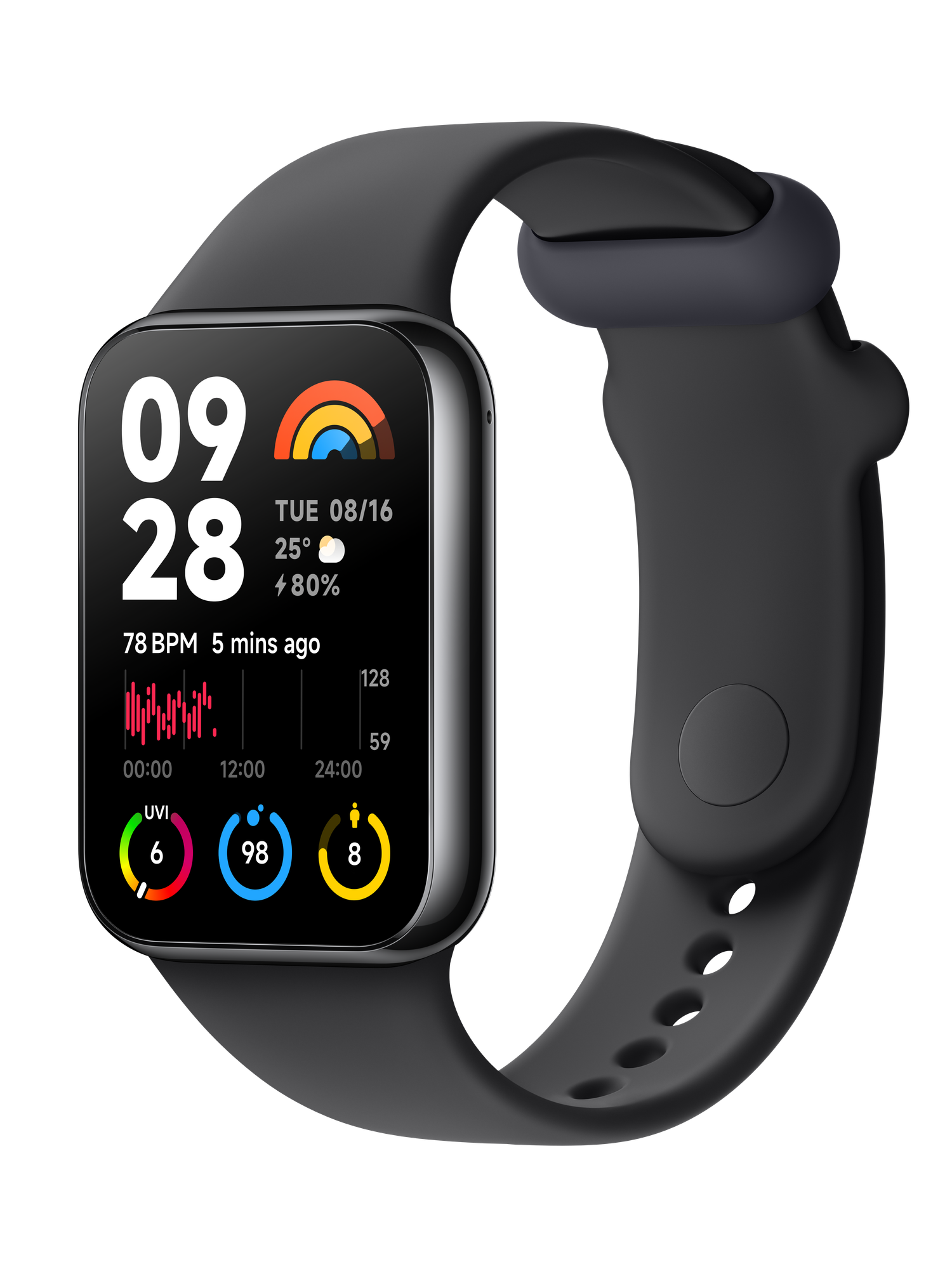 Фитнес-браслет Xiaomi Smart Band 8 Pro, AMOLED, 480x336, IP68, Bluetooth, черный