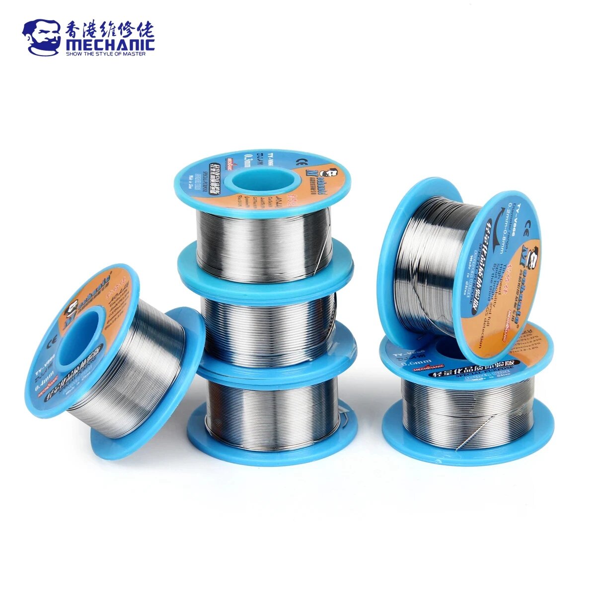Паяльная проволока Mechanic TY-V866 с флюсом, 0.6mm, 40г