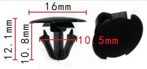 Shhworldsea автомобильные зажимы, крепеж для брызговика, удлинительная панель, фиксатор для Toyota # 90467-06192