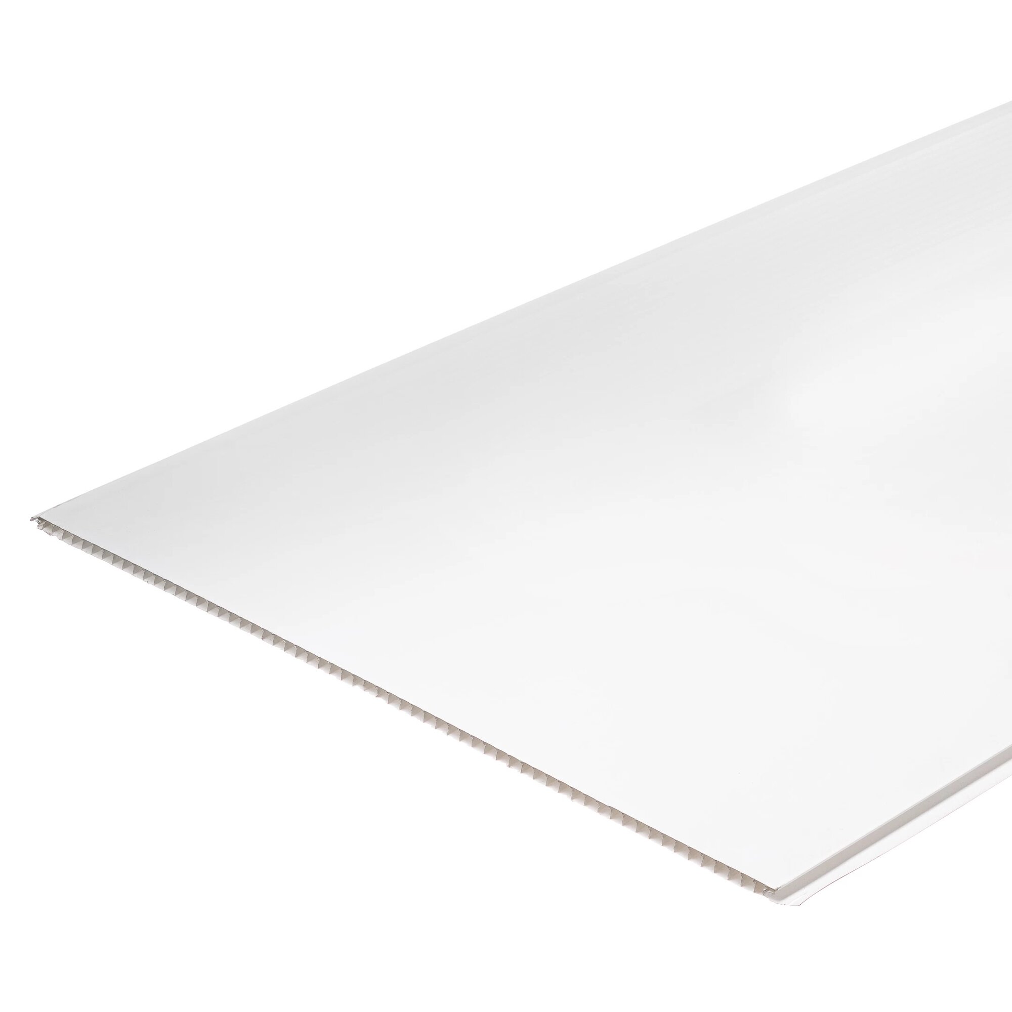 Панель ПВХ 500х3000х8 мм Stella бесшовная глянцевая белая 1,5 кв. м Stella 4603735153261