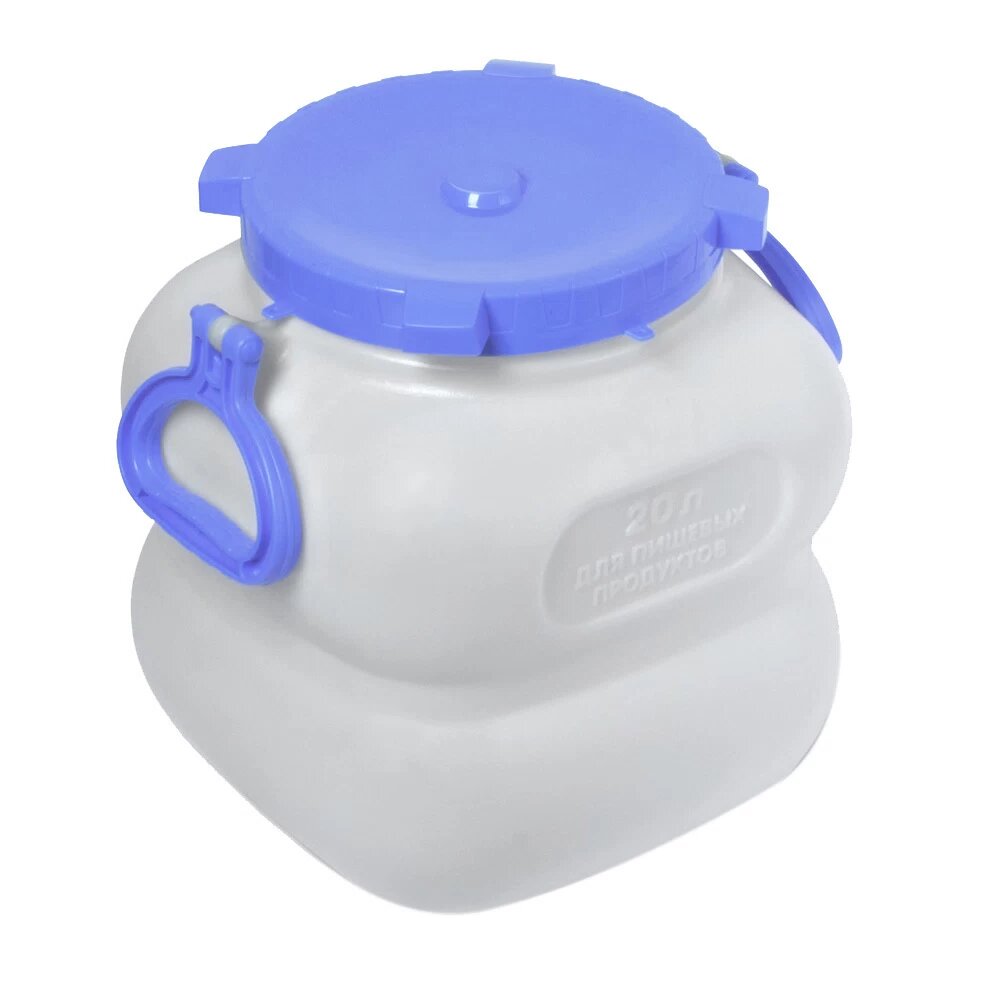 Фляга для жидких/сыпучих веществ Мартика Гранде 20 л пластиковая с крышкой белая Мартика С908БЕЛ