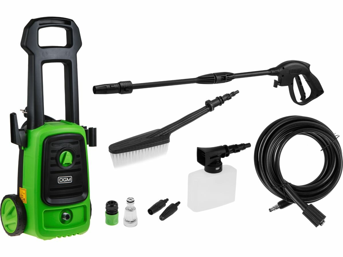 Мойка высокого давления для автомобиля и дома электрическая DGM Water 155, 1800 Вт, 6 л/мин (DG5010-2)
