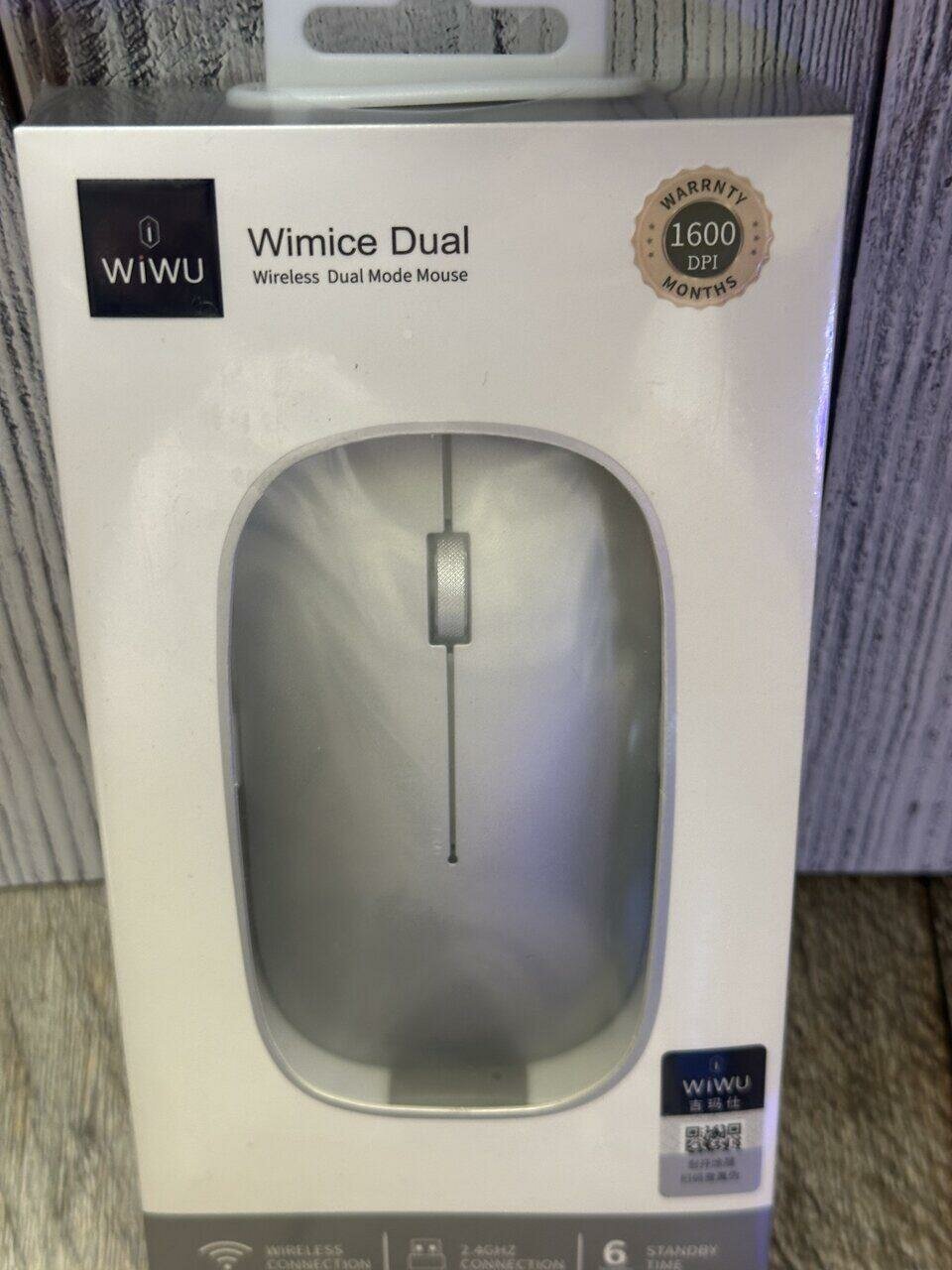 Беспроводная мышь Wiwu wimice dual Wm-110 2в1 Silver