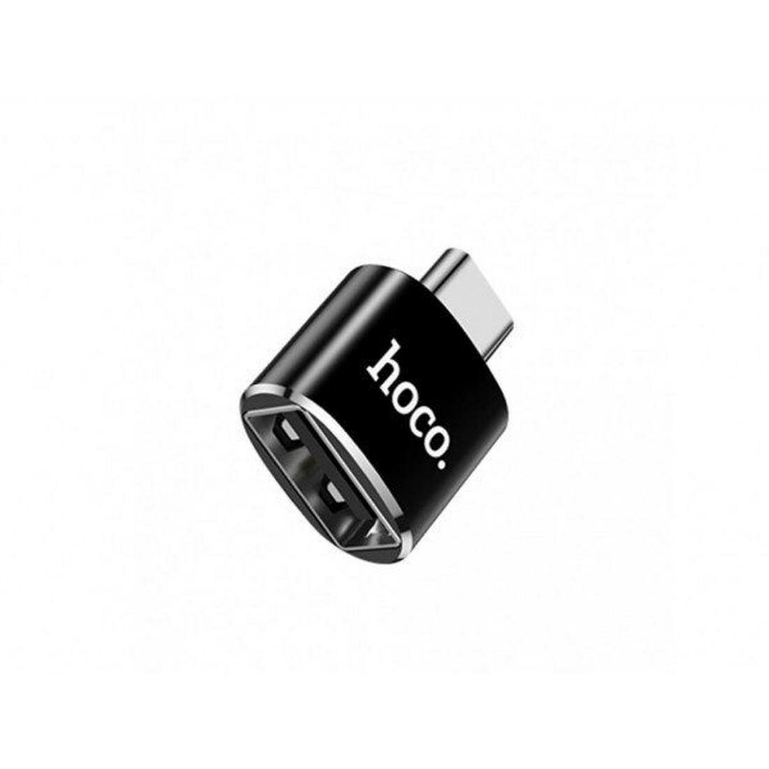 Адаптер hoco ua5 converter usb-a/type-c (Черный)