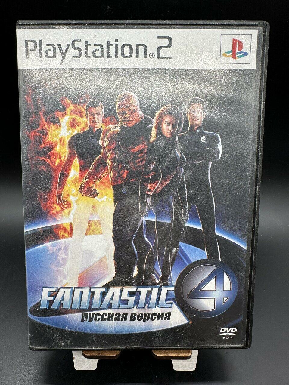 Диск с игрой Fantastic Four на PlayStation 2 прошитую