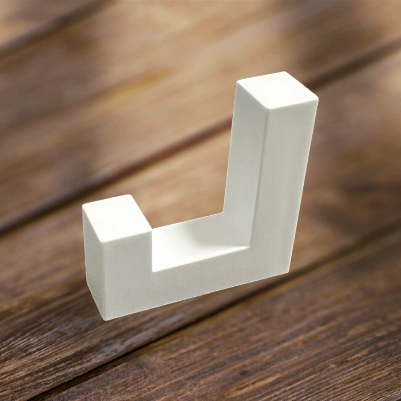 Крючок настенный мебельный "Лофт 4", цвет белый, 4 шт, "Мебельно"