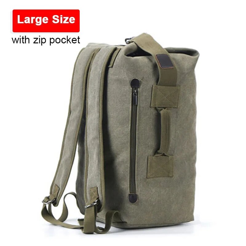 Холщовый рюкзак U3LG-DSB518 Up Large Army green