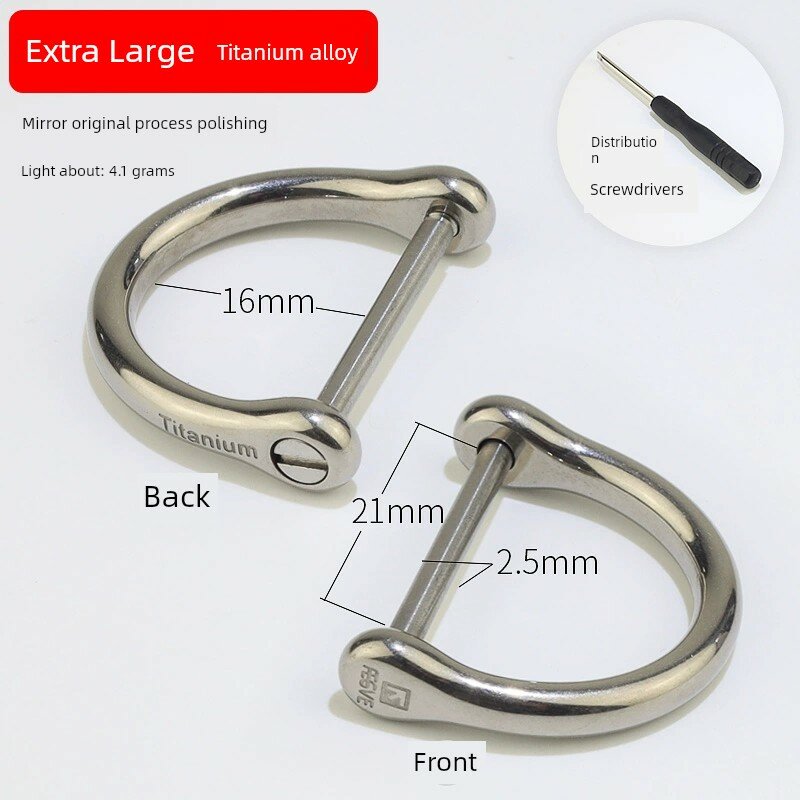 Брелок-карабин из титанового сплава и нержавеющей стали, очень большой, мини, очень маленький, для ключей, для женщин и