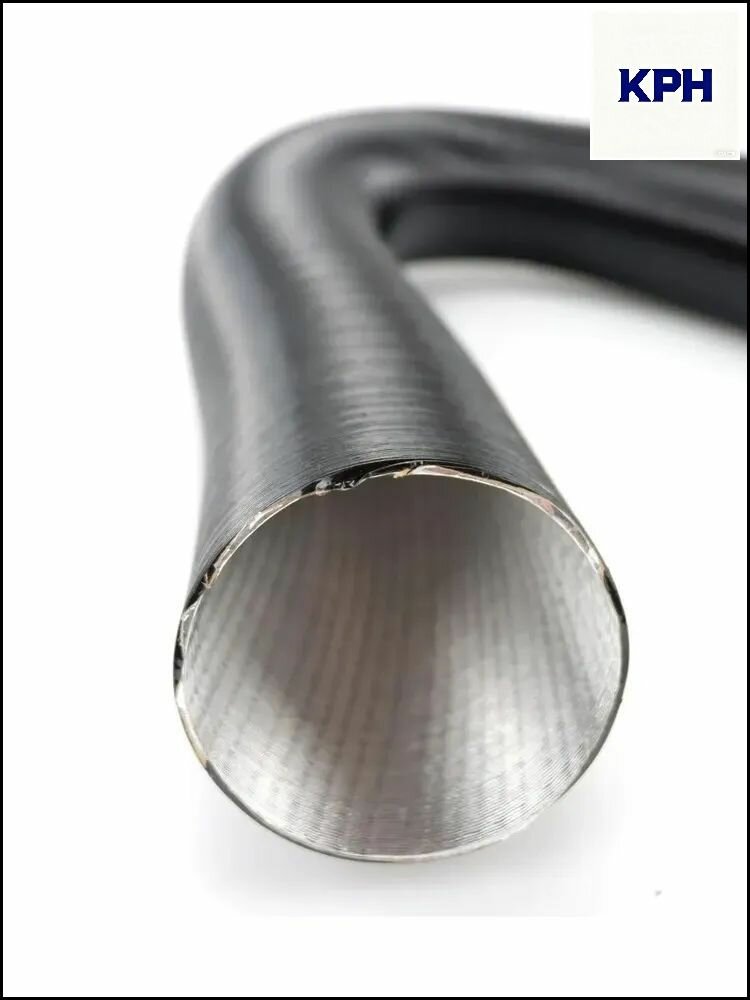 Воздуховод гибкий, труба гофрированная 42мм 2 метра для воздушного отопителя и сухого фена