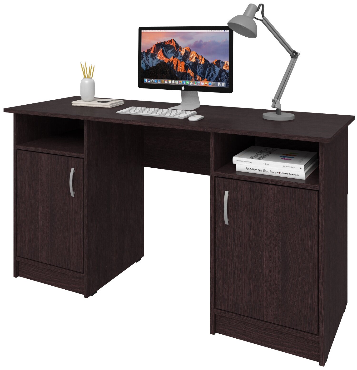 Стол письменный Хит-9, Ширина 140 см, Глубина 50 см, Высота 75 см, цвет: Венге