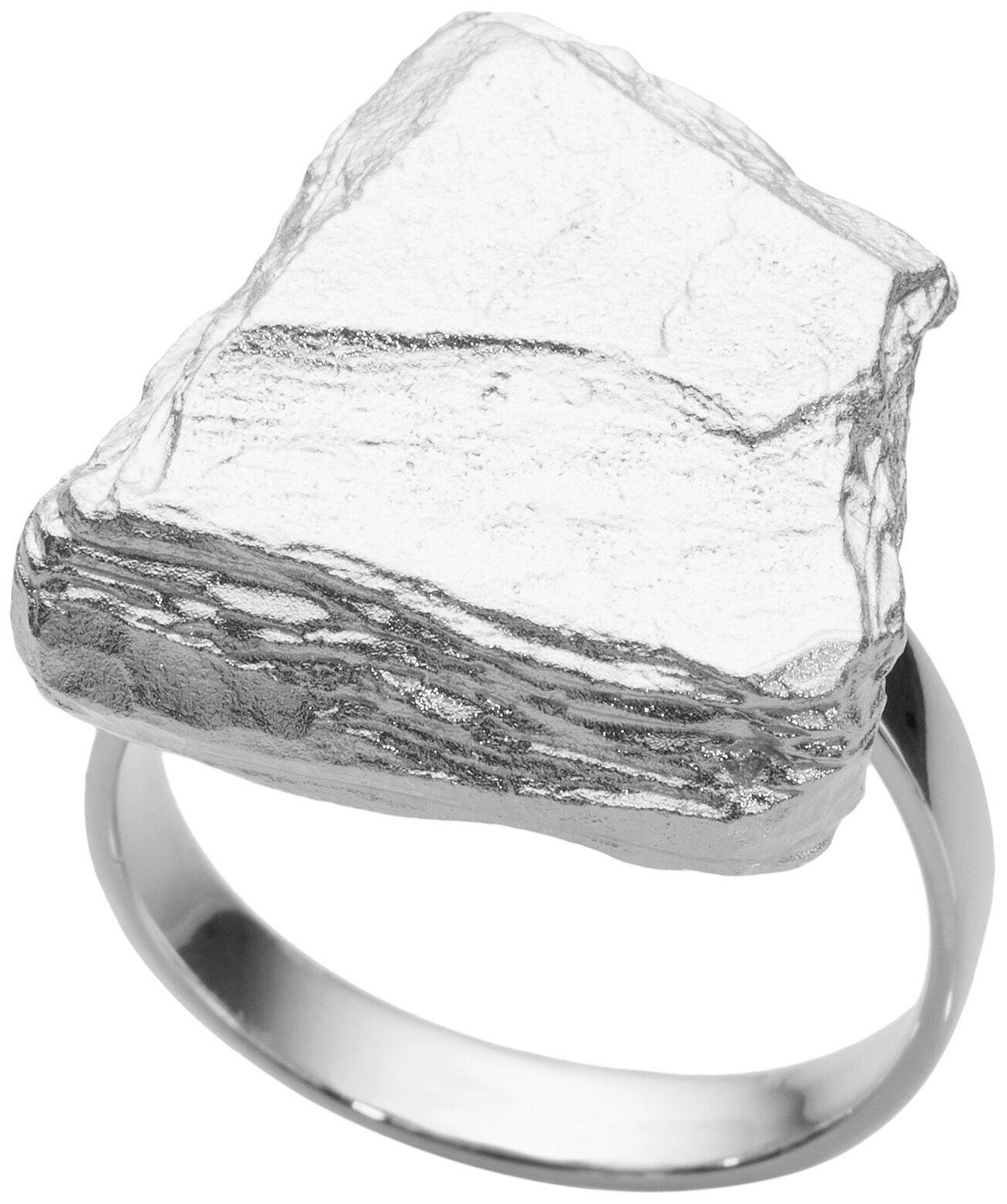 Кольцо разъемное, серебро, 925 проба, родирование