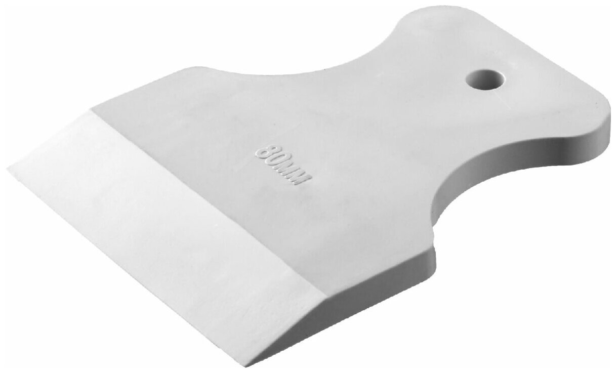 Резиновый шпатель STAYER белый 80 мм для затирки швов эластичный из резины и ПВХ