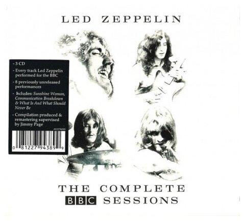 Компакт-Диски, Atlantic, LED ZEPPELIN - THE COMPLETE BBC SESSIONS (3CD)