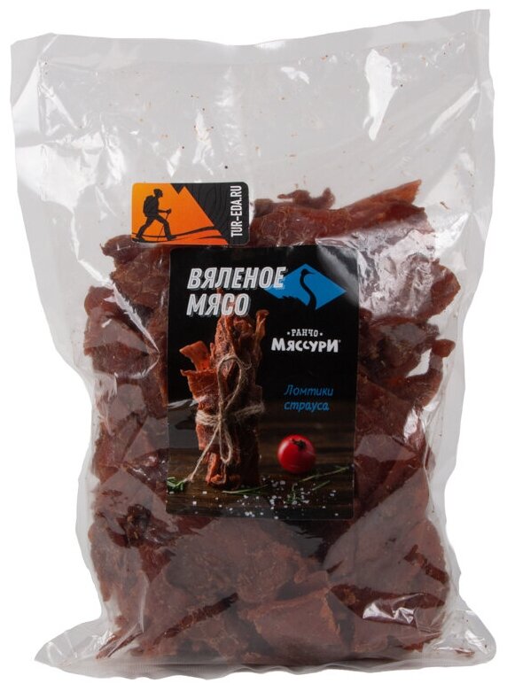 Вяленое мясо (из страуса) "Ранчо Мяссури" Гурмэ, 500 гр