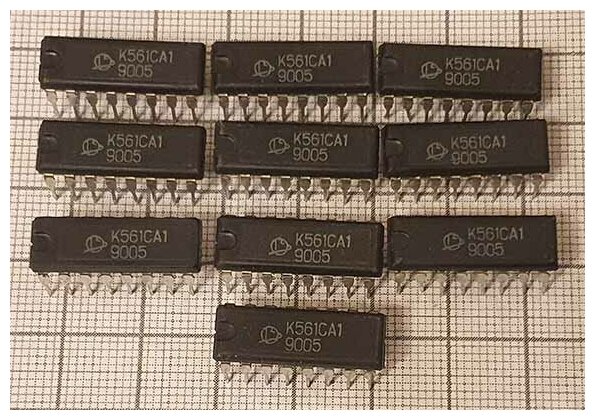 Микросхема К561СА1, 10 штук / Аналоги: 561СА1, КР561СА1, MC14531 / 12-ти разрядная схема сравнения