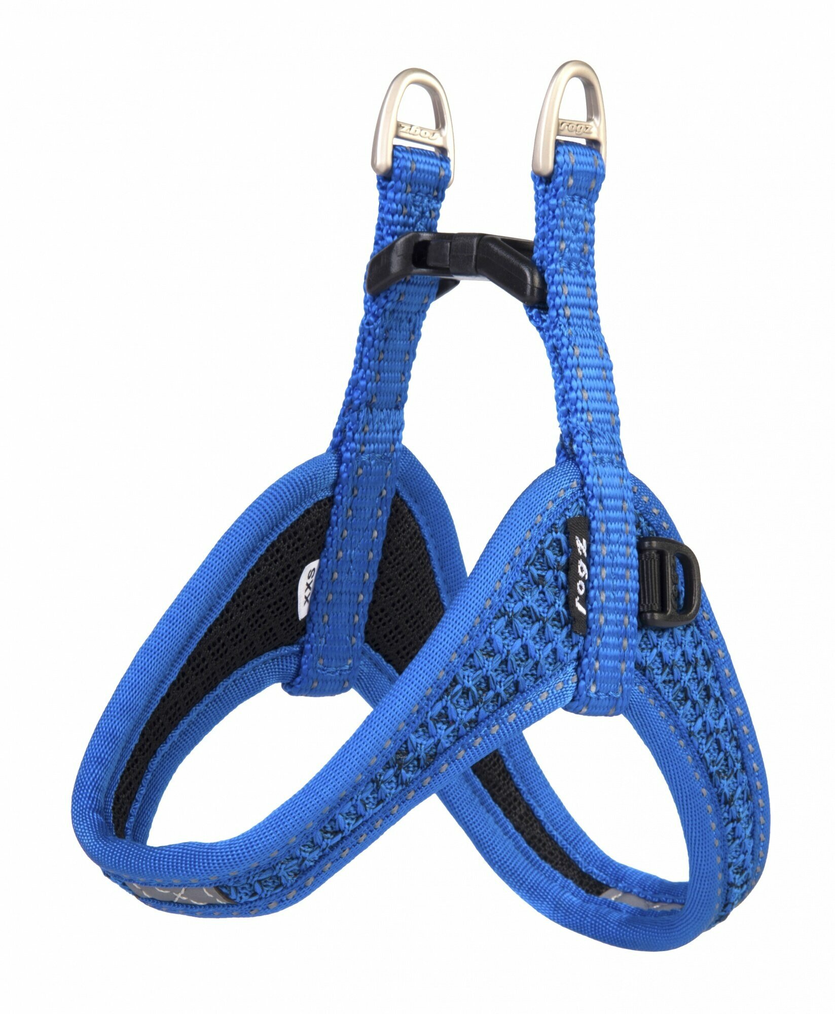 Шлейка Rogz разъемная "Utility", р-р XXS (обхват 32 см), ш: 1,2 см, синий
