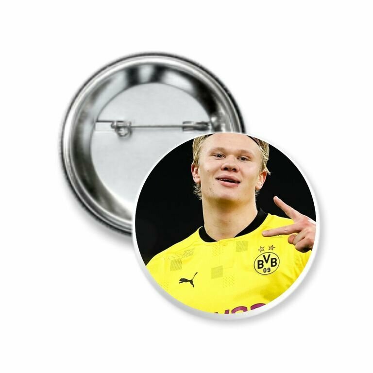 Значок закатной Эрлинг Холанн, Erling Haaland №12