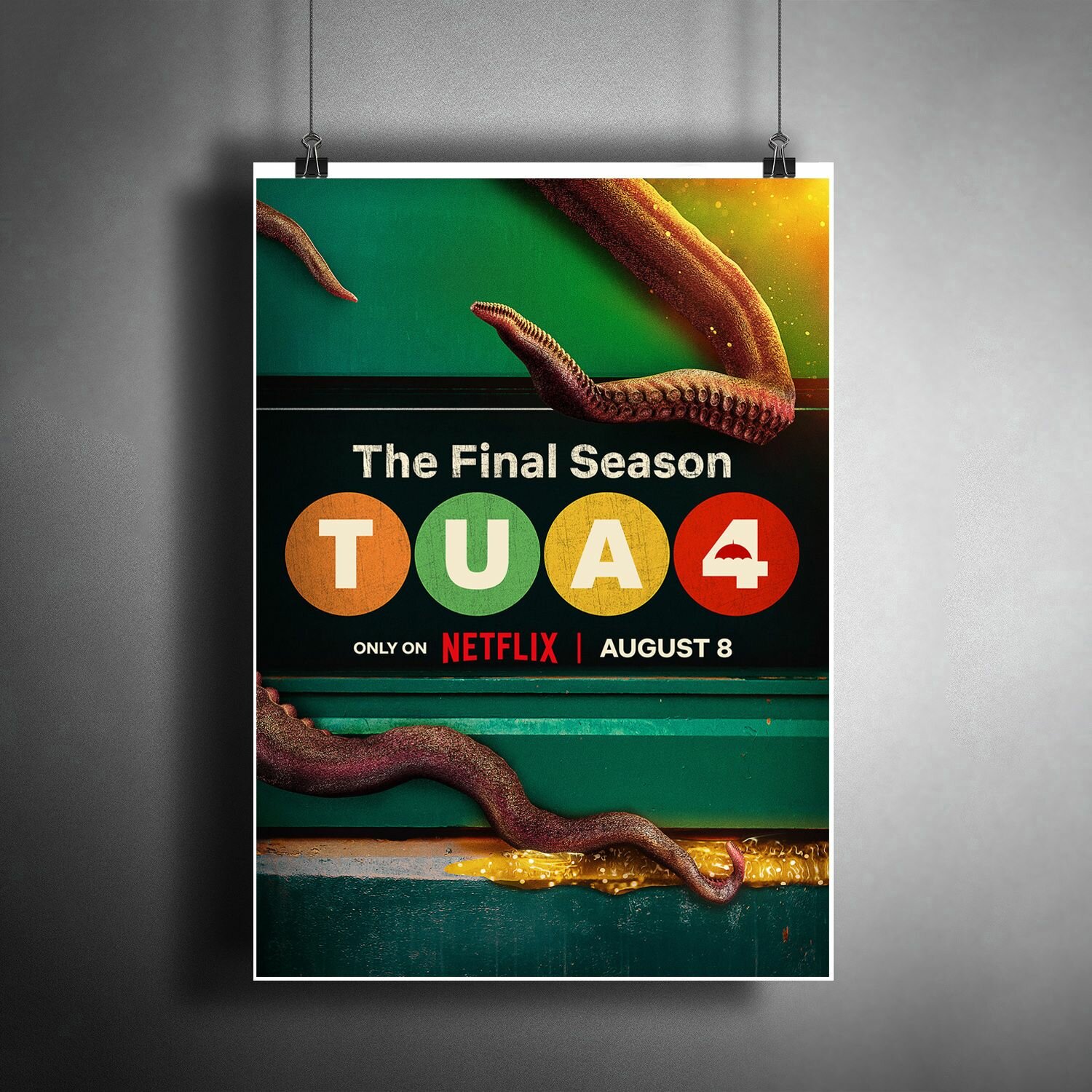 Постер плакат для интерьера Академия Амбрелла / Декор дома, офиса, комнаты A3 (297 x 420 мм)