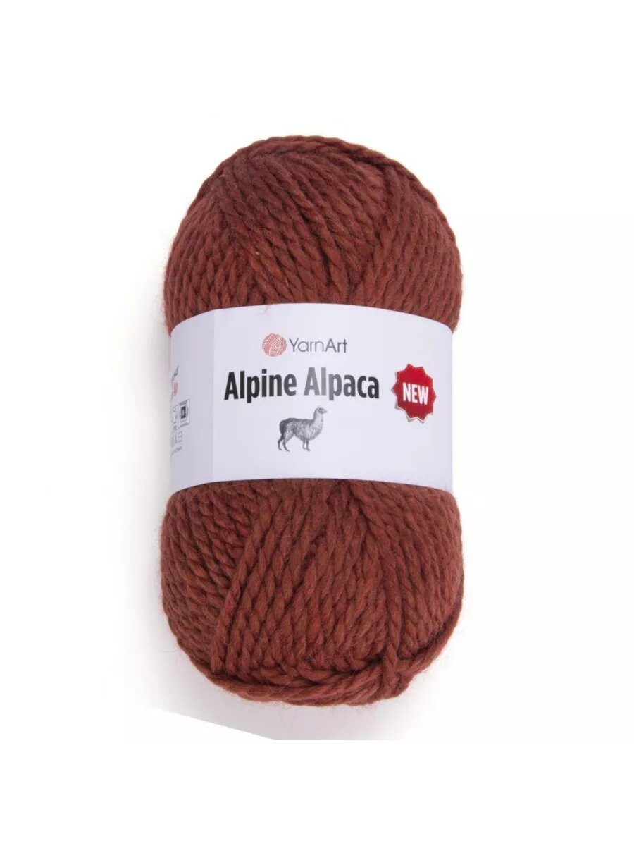 Пряжа YarnArt Alpine alpaca new 1452 корица