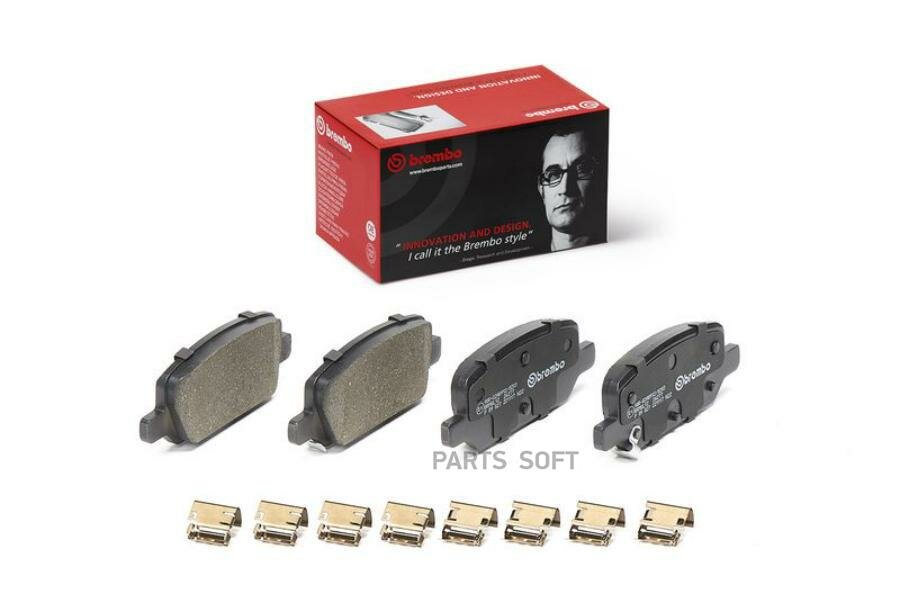 BREMBO P 09 027 колодки тормозные дисковые TESLA MODEL Y (5YJY) EV Performance Привод на все колеса 2019-