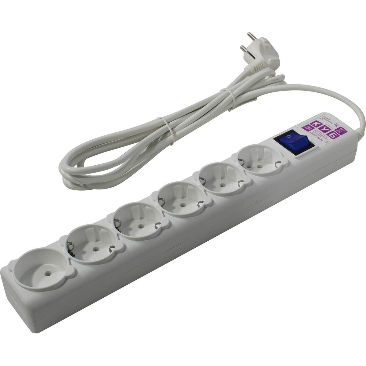 Power cube SPG(5+1)-16B-3M-WHITE