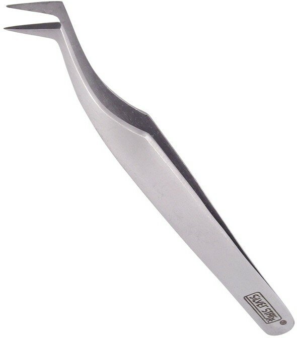 Пинцет Silver Star Classic AT-996, маникюрный, для наращивания ресниц, ручной заточки