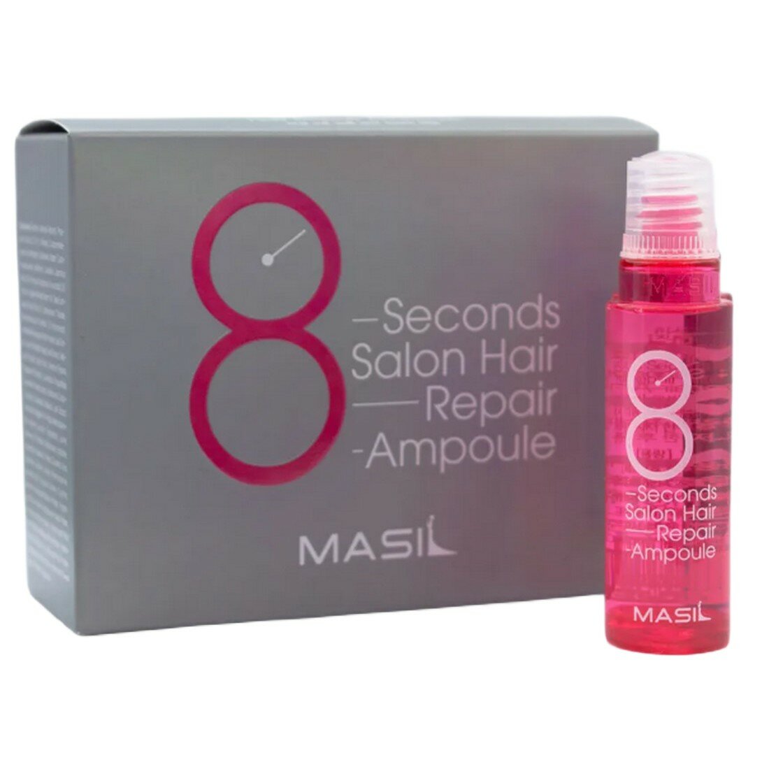 Masil Протеиновая маска-филлер для поврежденных волос / 8 Seconds Salon Hair Repair Ampoule, 10 шт. x 15 мл