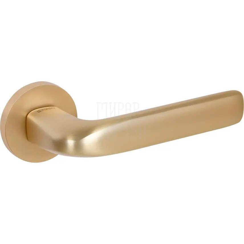 Дверная ручка на круглой розетке Fuaro (Фуаро) "PRIDE" K. SLR52 матовое золото