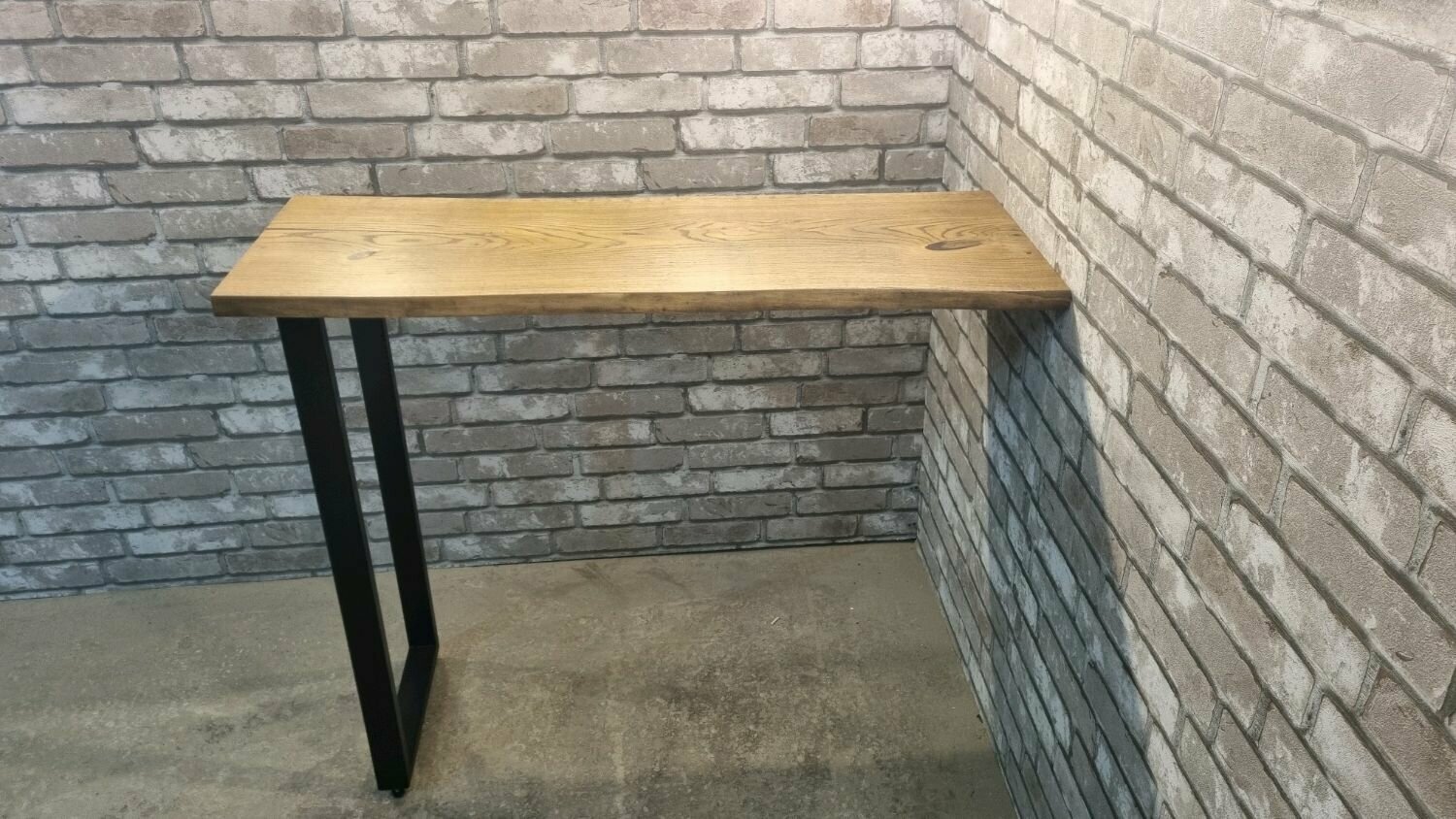 Барная стойка от "EasyLOFT" в стиле лофт, массива дуба, 130х40х100 см.