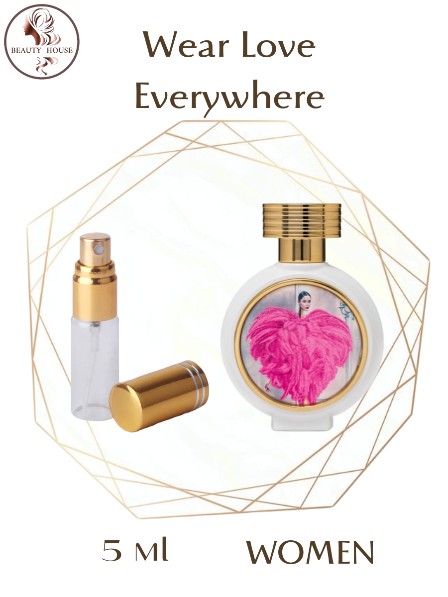 Духи парфюм Wear Love Everywhere спрей 5 мл женские, цветочные
