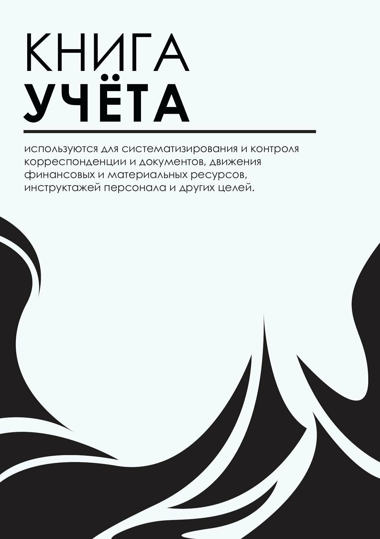 Книга учета (универсальная), соврменная зебра