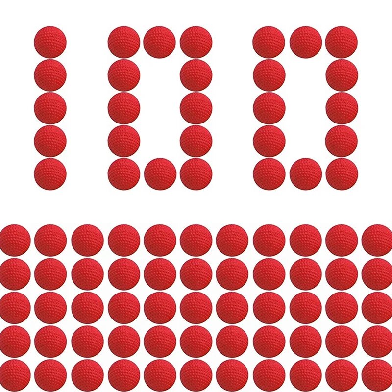 FRENSIT Пули для Nerf Rival 100 шт. Красный, Red