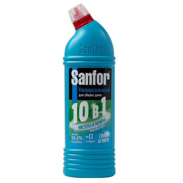 Средство чистящее SANFOR Universal 10в1 Морской Бриз гель 1000г
